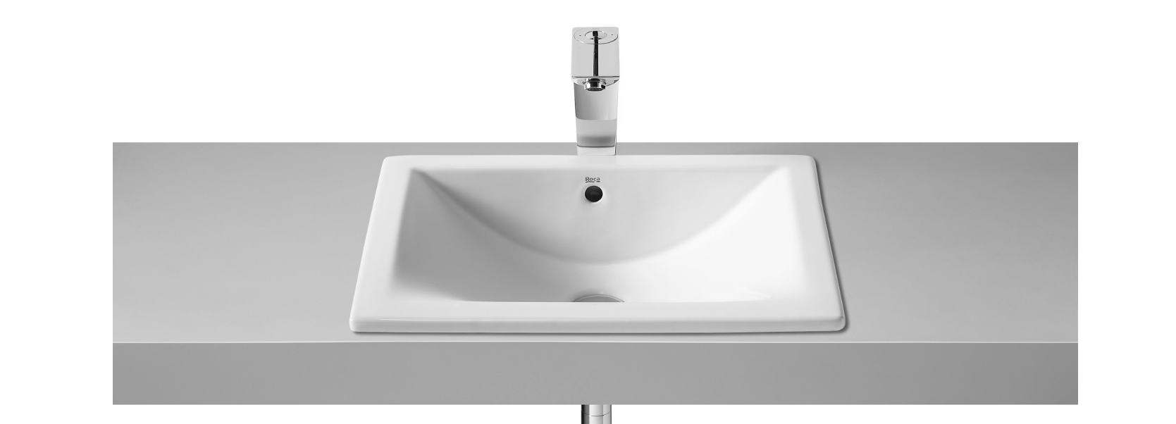 Vasque à encastrer Diverta blanc brillant 50 x 38 cm ROCA