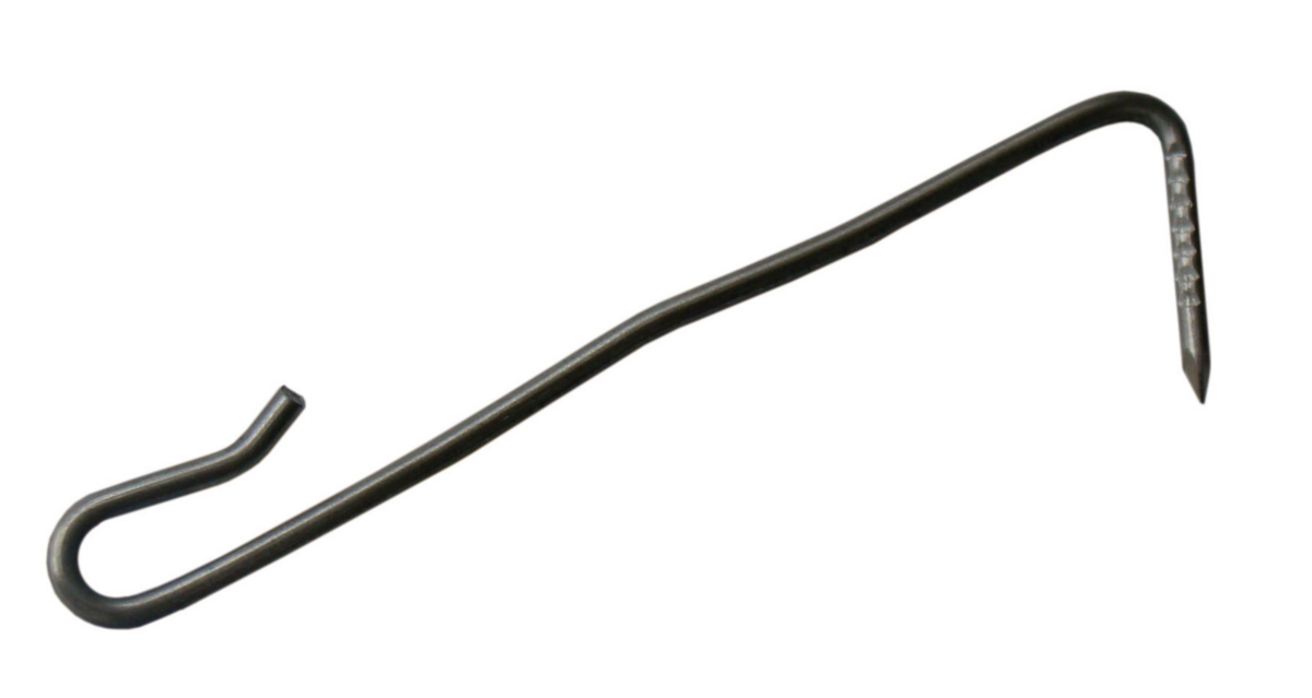 Crochet d'ardoise inox F17 pointe longueur 12cm diamètre 2.7...
