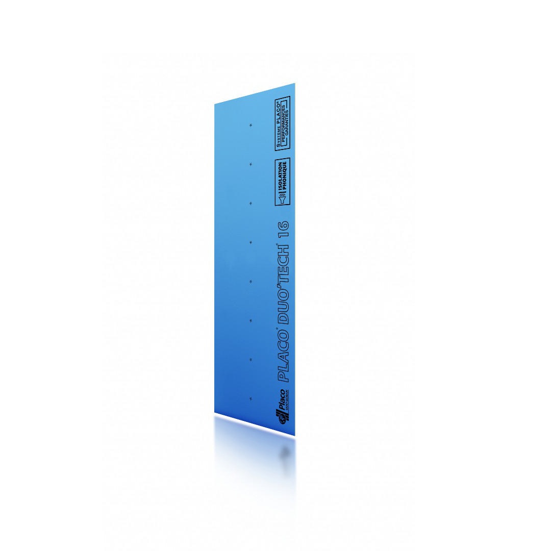 Plaque de plâtre Duo'Tech BA 16 2500 x 900 x 16 mm PLACO - D...