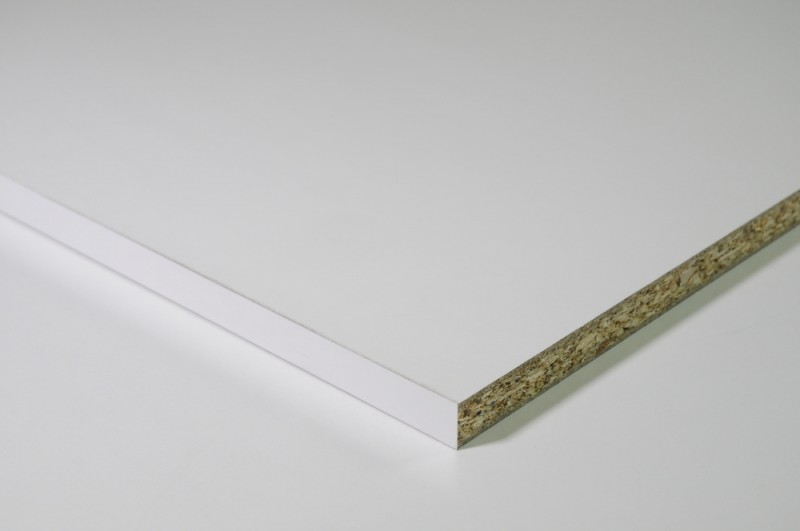 Tablette mélaminé chant PVC Blanc perle 2500 x 500 x 18 mm A...